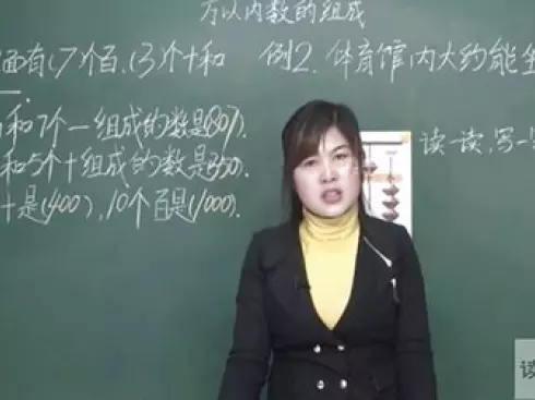 数学小学2下__第4课·认识万以内的数(二)