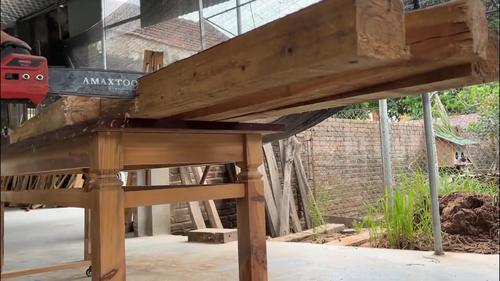 家具厂里上千的实木桌怎么做?干好比打工强,看完不得不佩服!强