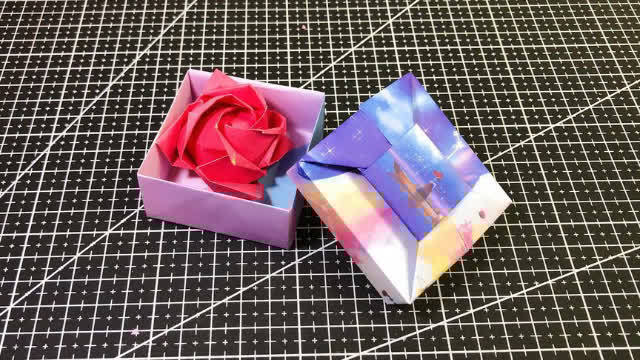 折纸教程折一款漂亮的小盒子