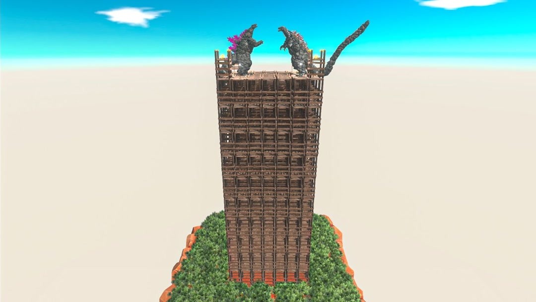 动物战争模拟器 小心站的稳一些千万不要从高处落下了