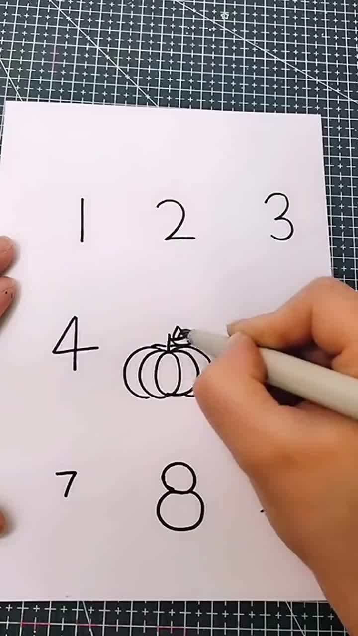 _123456789数字画来了简笔画 简笔画教程