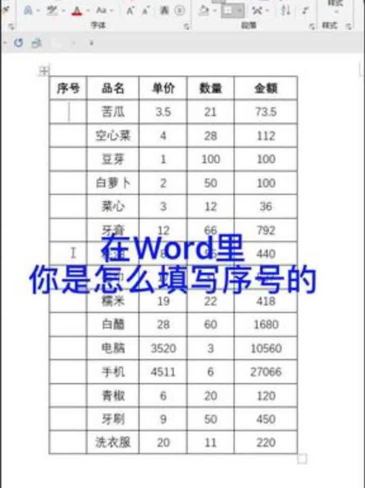 零基础学电脑在Word里你还是一个一个填写序号吗?来看看大神的操作...