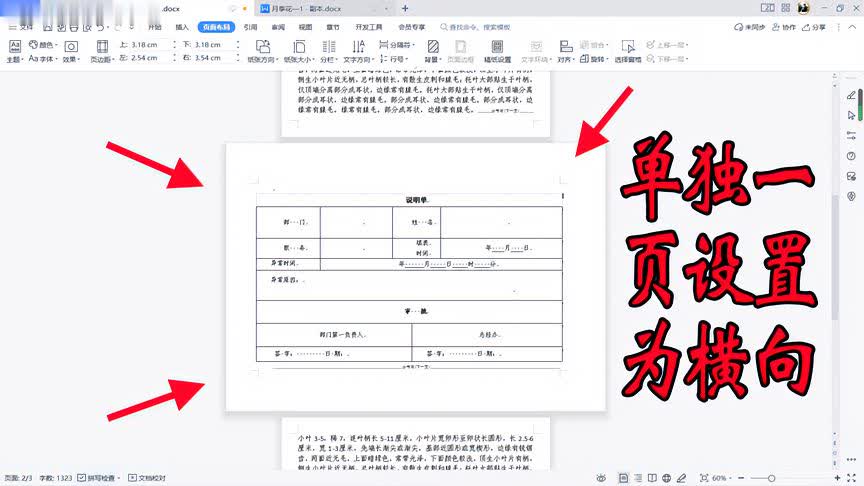 WPS文档怎样设置单独一页为横向?方法简单,几秒就能完成操作