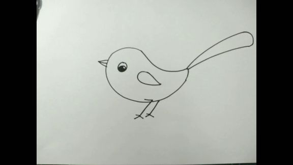 简笔画小小鸟绘画教程