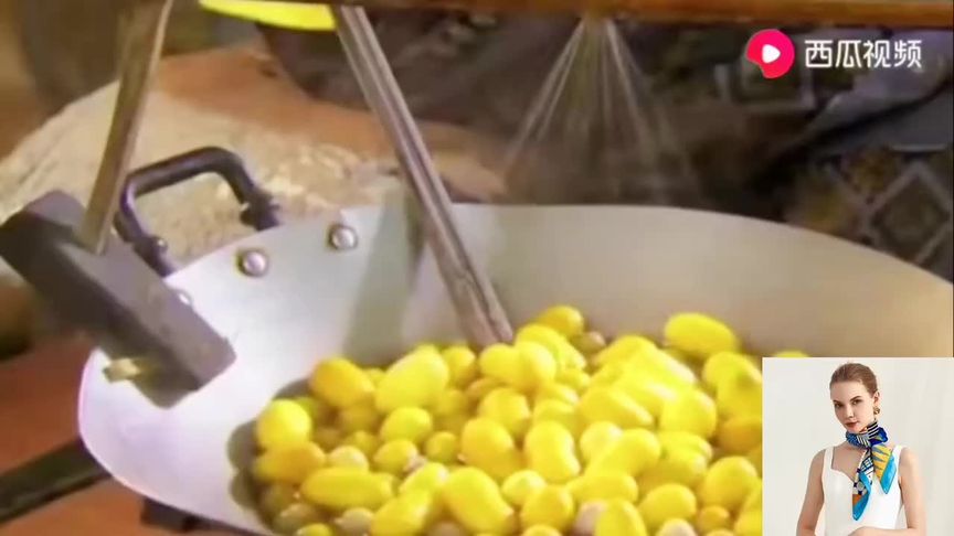 终于知道蚕茧如何抽丝剥茧并制成丝绸的,难怪那么贵!