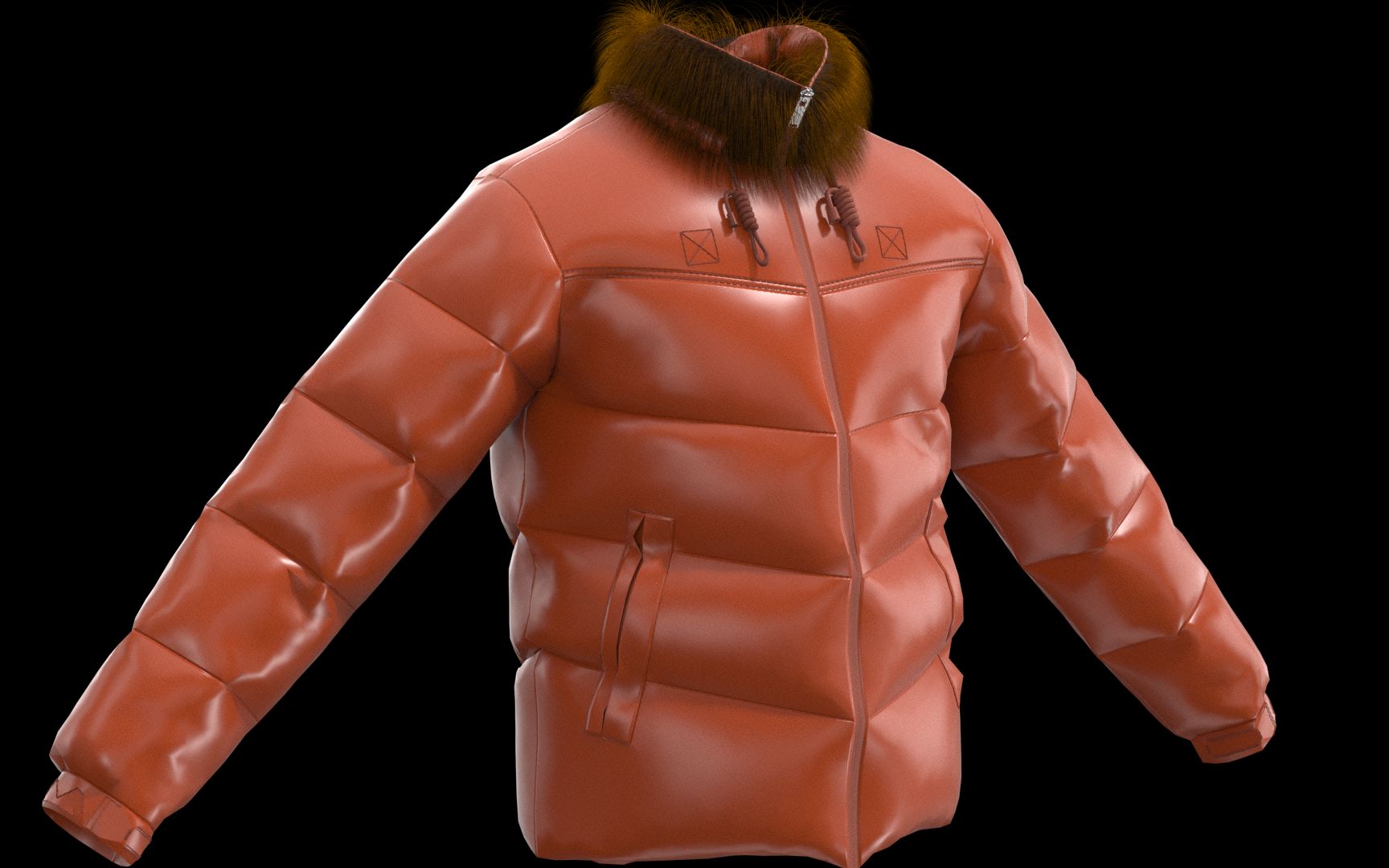 CLO 3D制作皮羽绒2