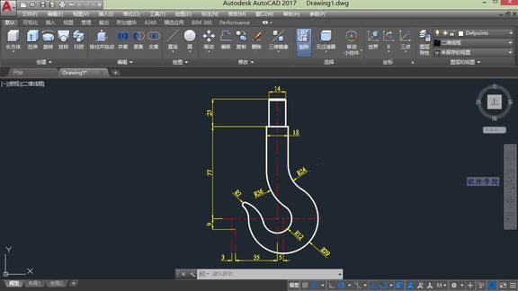 CAD50个二维图教程1.23二维图23