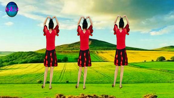 动感欢快广场舞《我爱你》时尚动感旋律编排简单靓丽欢快迷人易学