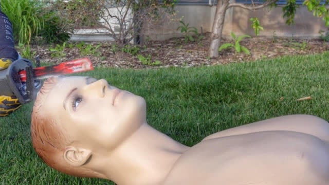 人体模型里究竟是什么?老外父子切开查看内部结构,结果意外