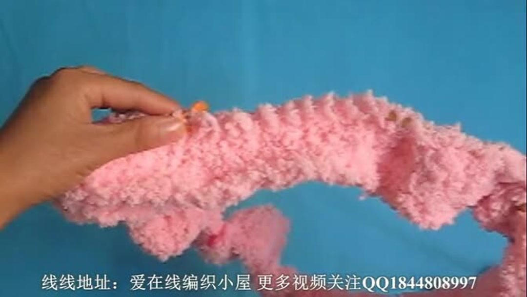 爱在线编织小屋 绒绒线斗篷主体编织方法