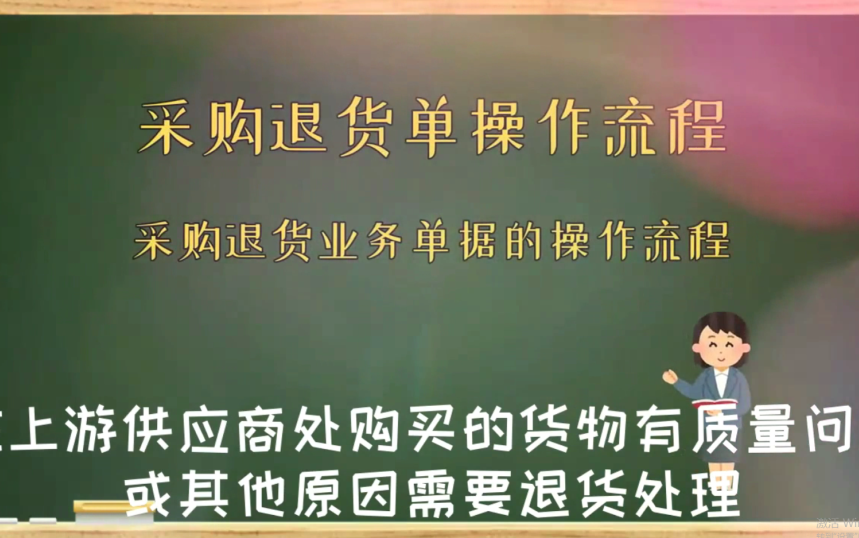 采购退货业务单据的操作流程-进销存软件