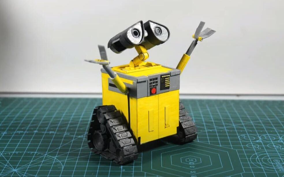 Wall E 机器人瓦力 | 全关节可动 | 纸模型制作过程