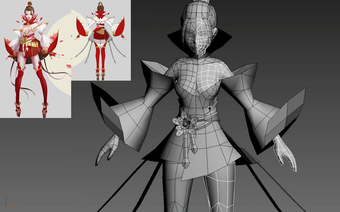【3dmax人物建模】如何高效率制作一个游戏人物角色,3dmax零基础...
