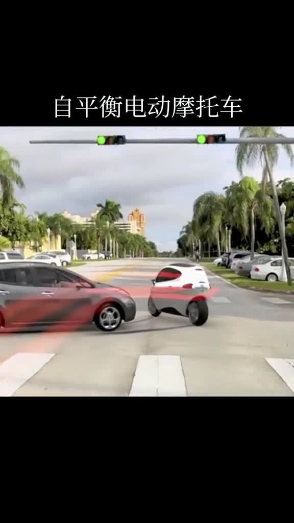 黑科技:自平衡电动摩托车,安全性杠杠的