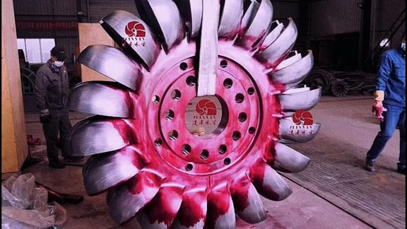 ...前再次无损探伤,该水电站设计水头650米,全数控加工,通过业主验收
