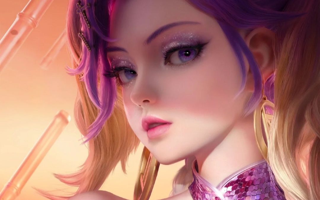 【zbrush雕刻】孙尚香新皮肤模型雕刻全流程,看完视频自己做一个!