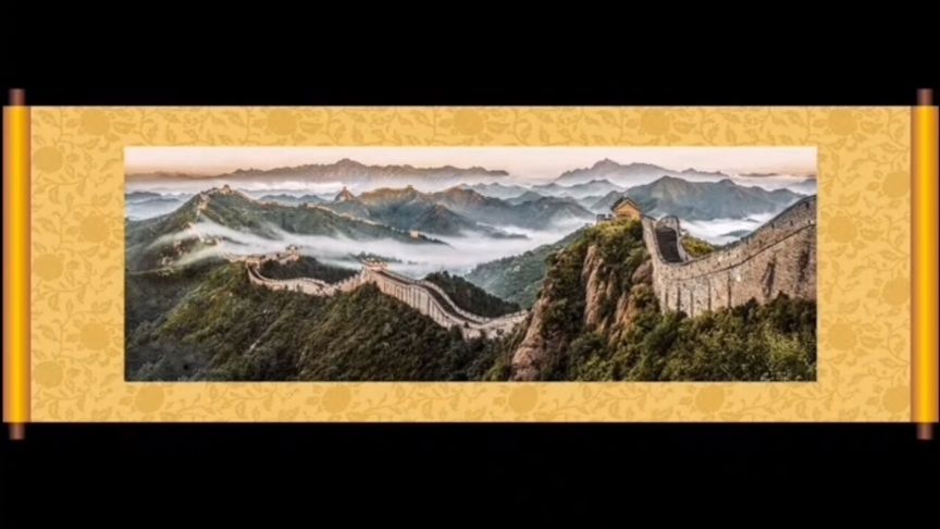 用PPT设计卷轴展开动画
