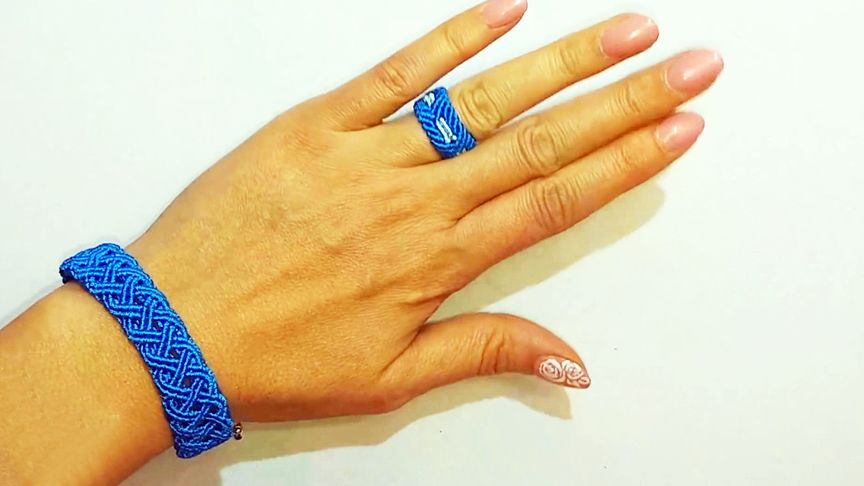 手工编织艺术,用线编织一个简单漂亮的戒指