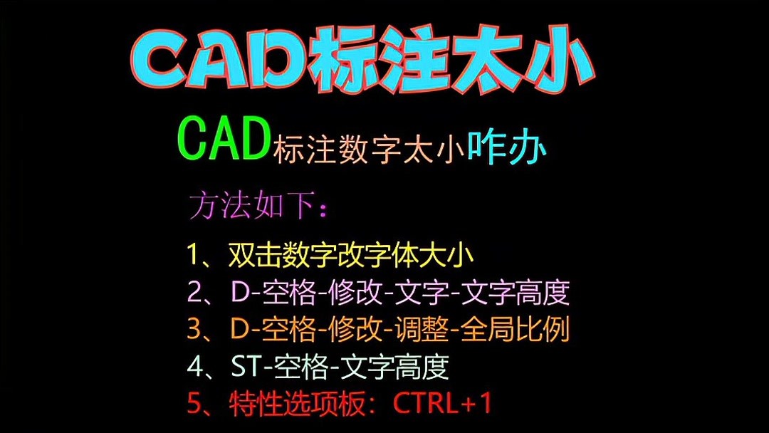 CAD标注数字太小(B)