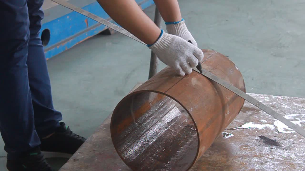 插入式电磁流量计安装步骤-1-划线 定位《青天仪表》