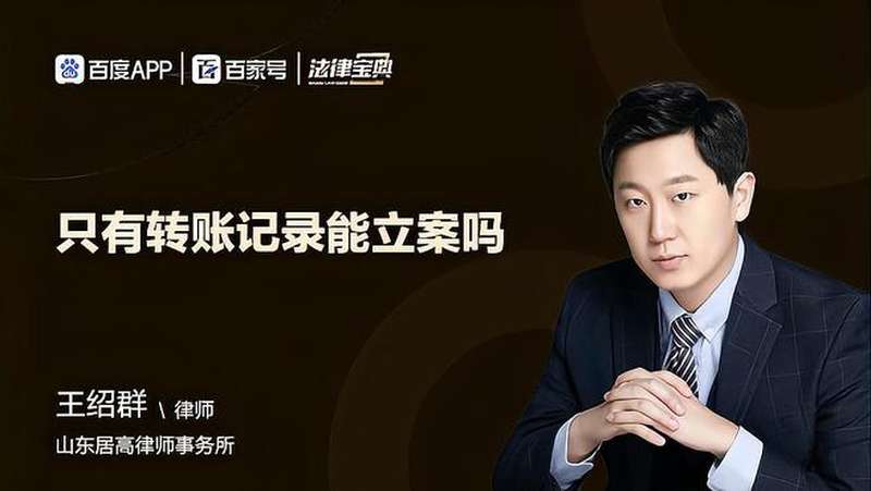只有转账记录能立案吗