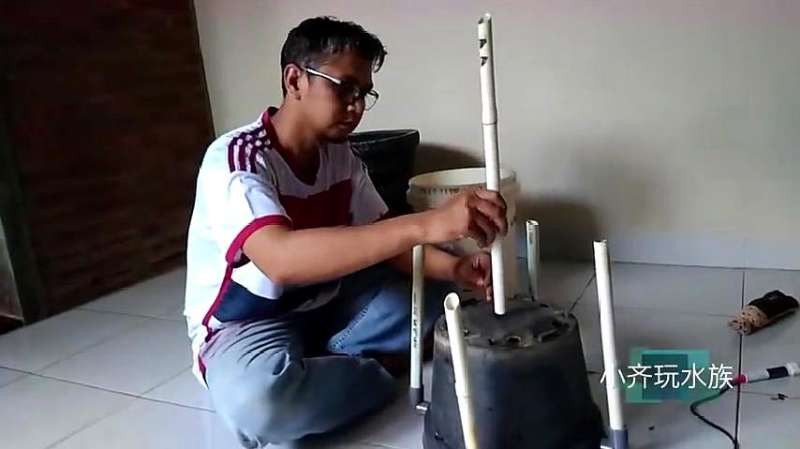 DIY-简易户外鱼池过滤桶