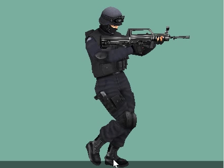 这迷你世界的3D特警模型做的还不错