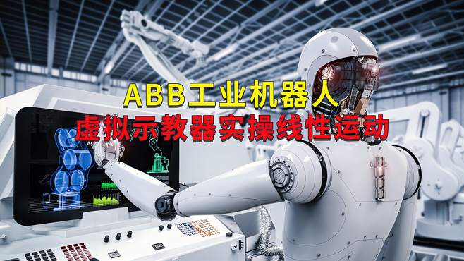 ABB工业机器人虚拟示教器实操线性运动
