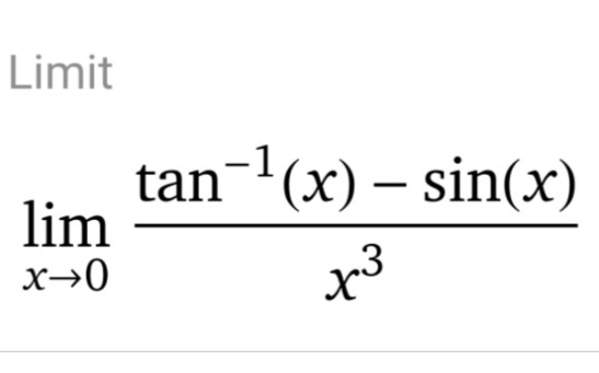 一个简单的极限计算