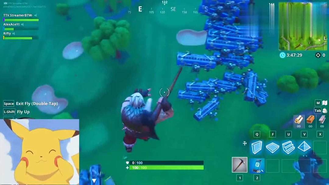 堡垒之夜:玩家新模式建造巨型超级玛丽!网友:我的世界来的吧