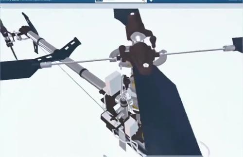 三维直升机建模,看的我也想设计,一个直升机出来