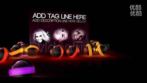 动态小球滚动AE模板片头免费下载--李小萌