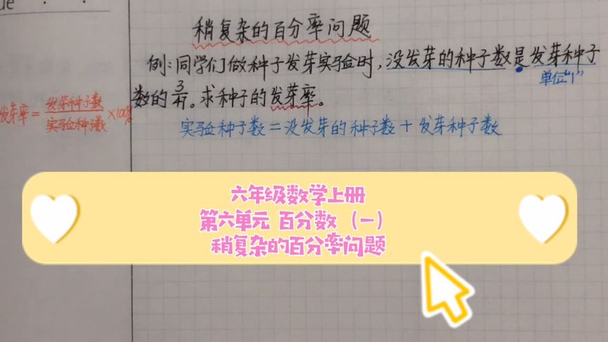 稍复杂的百分率问题,六年级数学上册第六单元《百分数(一)》