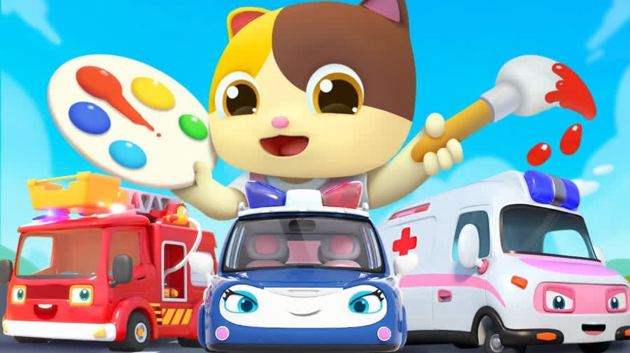 宝宝巴士奇妙救援队:小蓝来做帽子,快帮奇奇织帽子吧