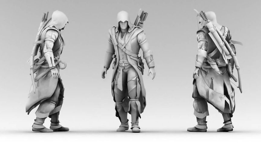 刺客信条Ⅲ动作演示