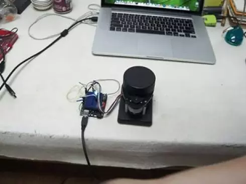 RPLIDAR 激光雷达与Arduino连接的互动应用