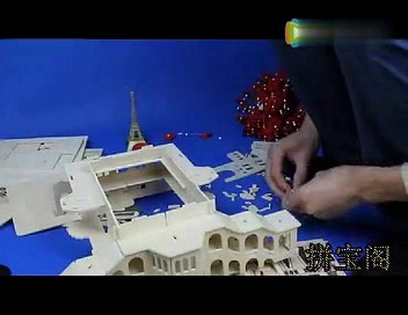拼宝阁3D木质立体拼图圣彼得堡拼装视频教程01