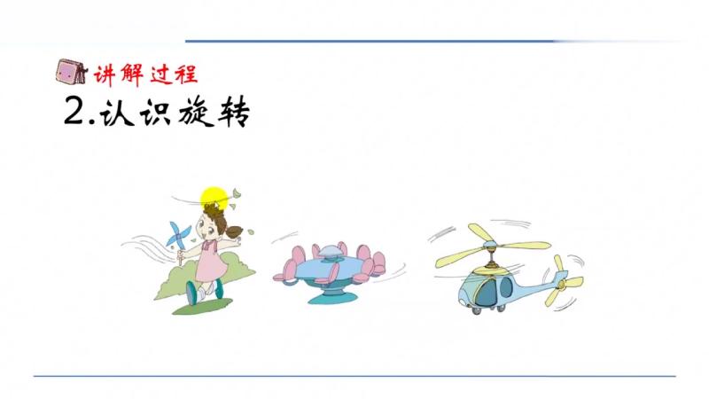 人教版数学二年级下册微课视频:3.2.2认识旋转现象