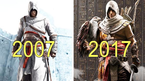 刺客信条进化史2007-2017 画质是如何提升的