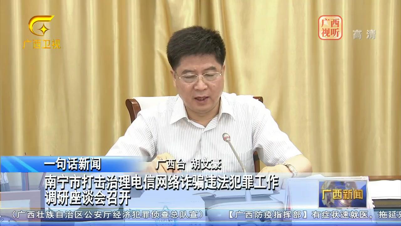 南宁市打击治理电信网络诈骗违法犯罪工作调研座谈会召开