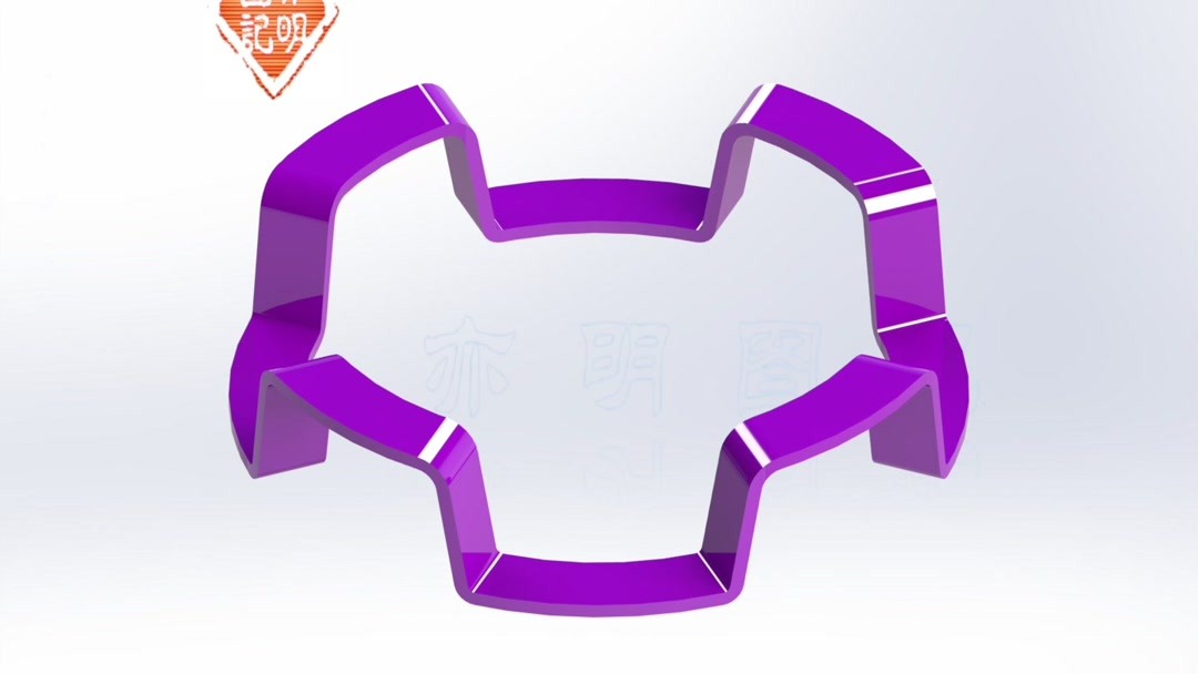 亦明3D:SolidWorks建模,弹簧片,薄壁零件用抽壳命令绘制很简单