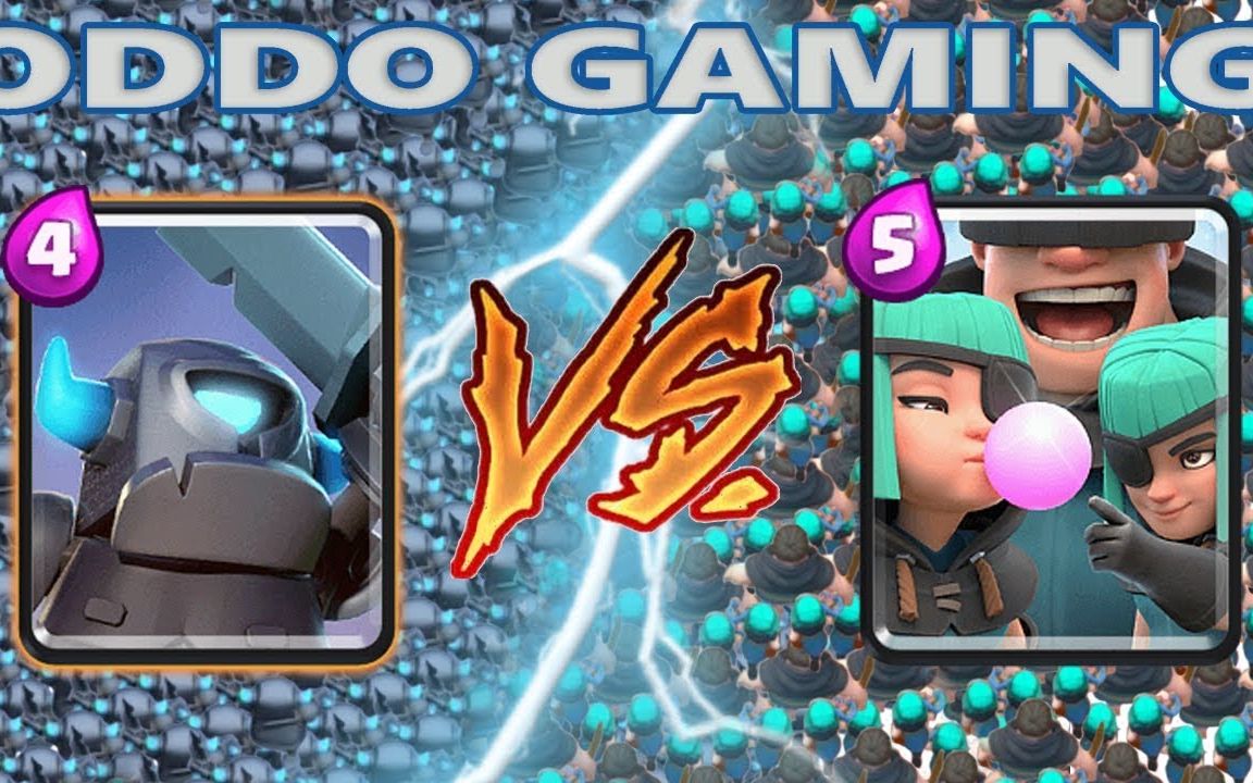 【皇室战争】100迷你皮卡vs100绿林团伙 谁才是防守神卡?