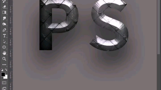 教你ps制作金属文字效果