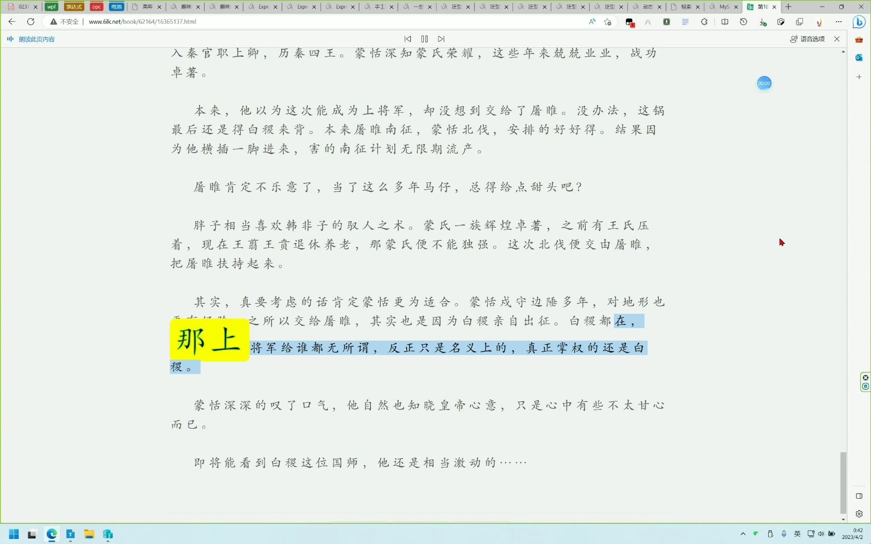 edge浏览器,基于油猴脚本以及一个小工具实现小说页面自动跳转,朗读