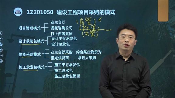 2021年一级建造师项目管理-建设工程项目采购的模式