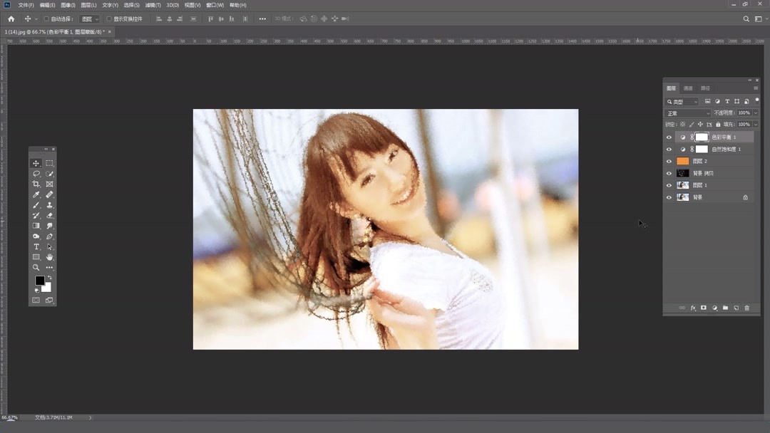 Photoshop-照片转油画效果