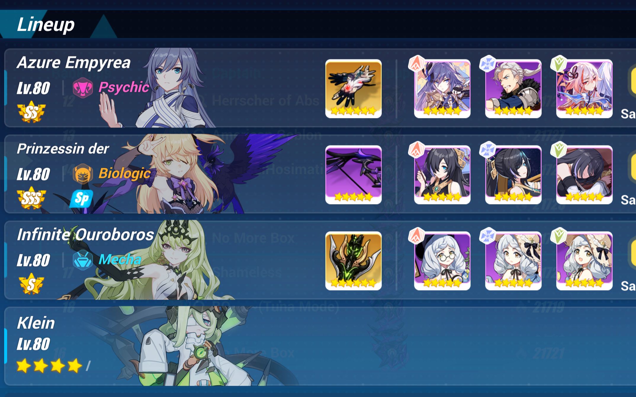 崩坏3 SEA 5.6 - 寂灭 奔狼的领主 D447 - 727 pts - AE(SS) Fischl ...