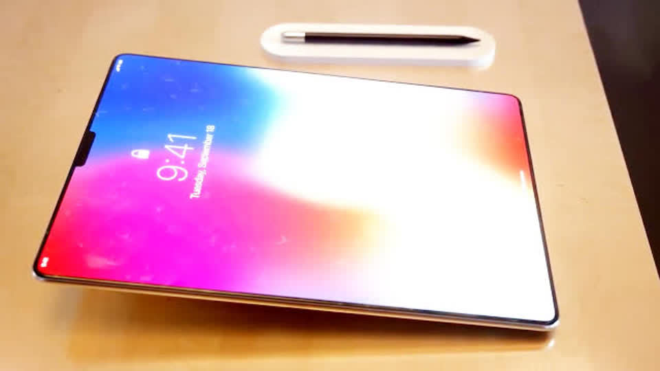 苹果IPad ProX平板取消home键采用全面屏