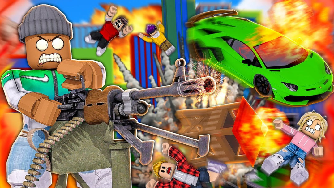 Roblox破坏模拟器:无敌破坏王把游戏机店全部摧毁!小飞象解说