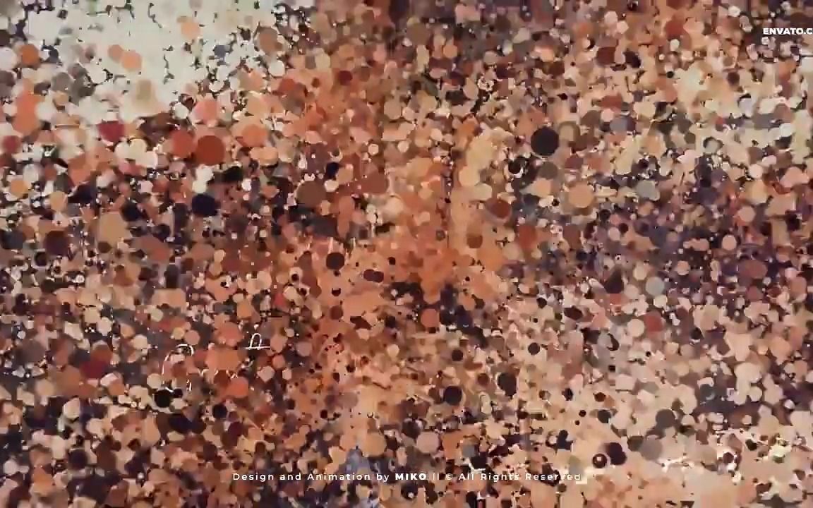 AE模板-优雅圆形粒子汇聚图片介绍展示幻灯片开场动画